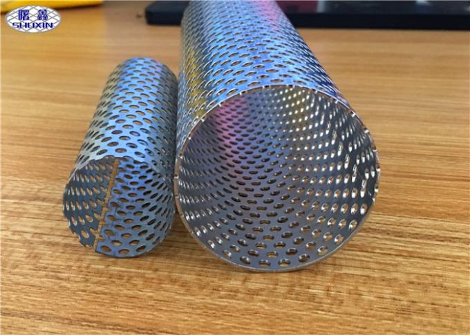 Spiral Prerforated Stainless Steel Wire Mesh Tube For Water Filter Element