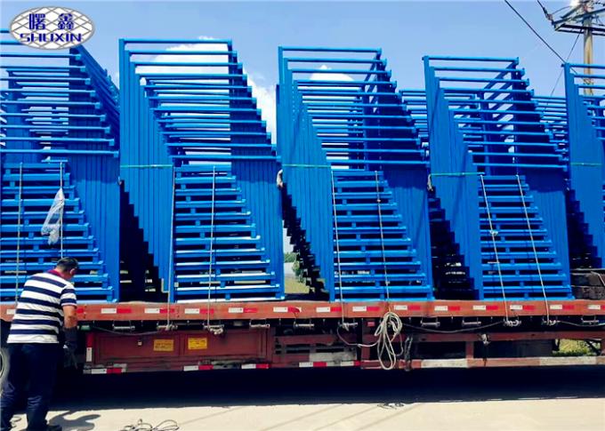 Inverted Steel Stacking Racks , Powder Coated Warehouse Pallet Stacking ...