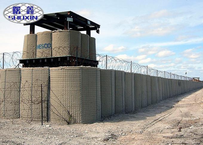 SX 4 Gabion Baskets Explosion Proof Wall For Galvanized Army Training