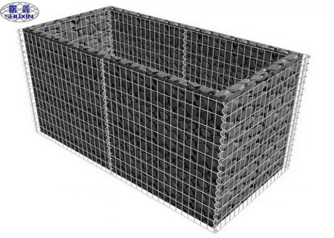 Stone Filled Gabion Wire Mesh Boxes Galvanized Welded Craft ISO ...
