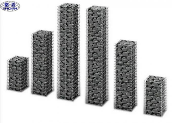 Galfan Coated Gabion Rock Wall Cages Rust Proof Corrosion Resistance