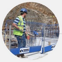 EN 13374 Class A Free Standing Edge Protection Systems Steel Meshguard