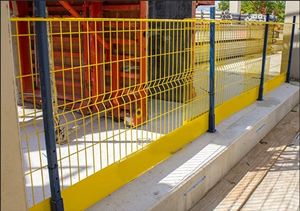 European Temporary Safety Steel Mesh Barrier Edge Protection System ...