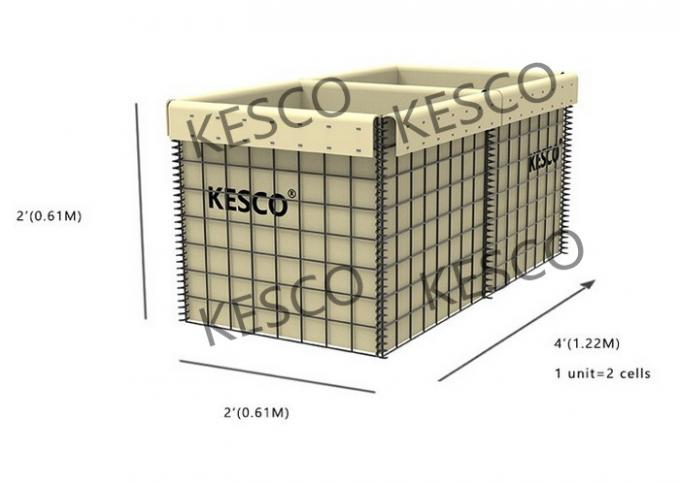 Defensive Hesco Bastion Barrier MIL 2 Expeditionary Barrier System
