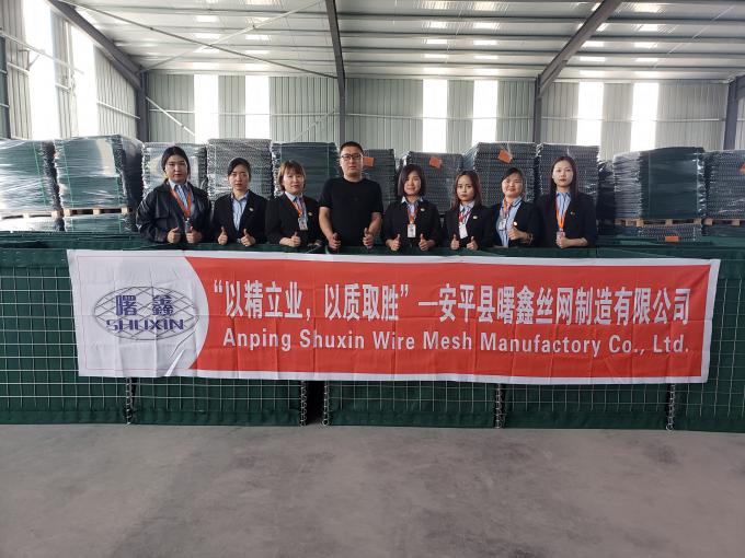 Green MIL3 Hesco Defensive Military Barriers Explosion Proof