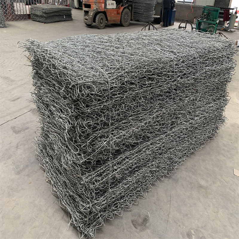 SGS Anti corrosion Hexagonal Wire Gabion Basket Fence Metal Cages For Rocks