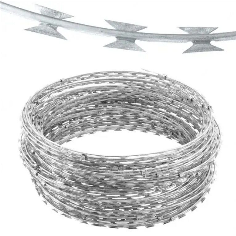 Cross Razor Type And Iron Wire Material Anti-Rust Razor Blade Barbed ...
