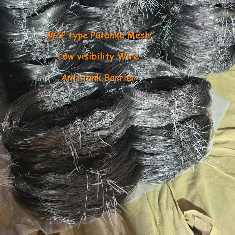 MZP Low-visibility Obstacle Weave Wire Mesh Putanka Anti Tank Nets With ...