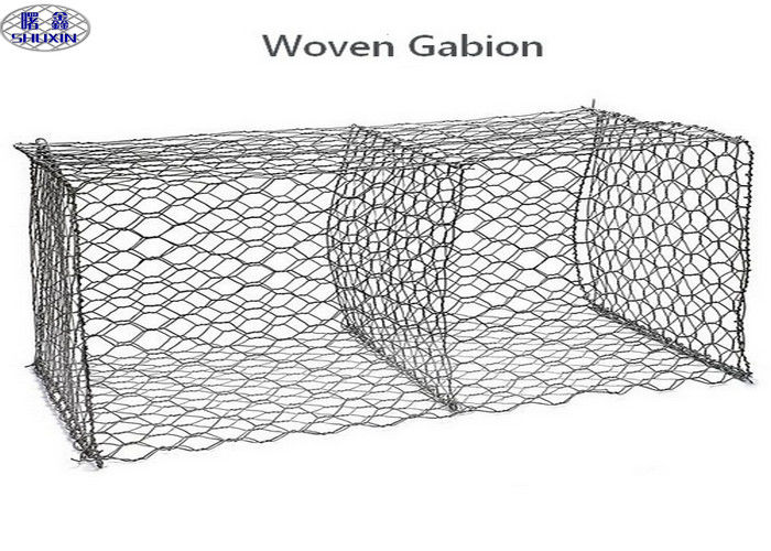 2 X 1 X 1 Stone Filled Wire Cages PVC Coated Feature Anti - Scour Ability