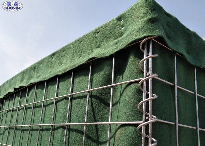 Temporary High Security Military Hesco Bastion Barrier , Mesh Size 80*80mm