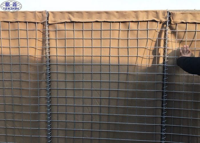 Army Sand Filled Barriers Welded Wire Mesh Box 75mm x 75mm 76.2 x 76.2mm