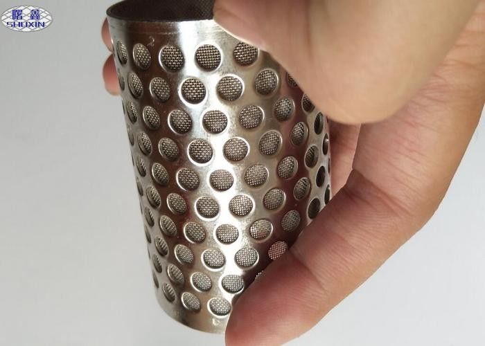 Durable Perforated Filter Tube , High Holding Capacity Perforated Round ...