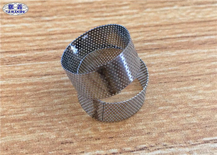 304 316 Perforated Filter Tube , Round Hole Stainless Steel Screen Tube
