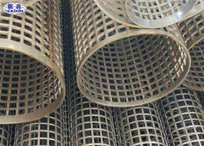Silver Welded Perforated Stainless Steel Tube Slotted Tube Filter Cylinders