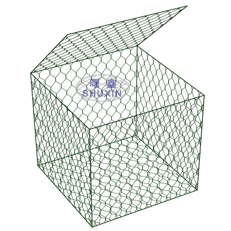 Flexible Structure 4mm Wire Gabion Box Stone Filled Cage Size 2*1*1 M