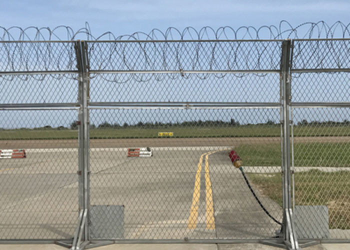 Double Concertina Razor Barbed Wire Straight Line Razor Wire Fence