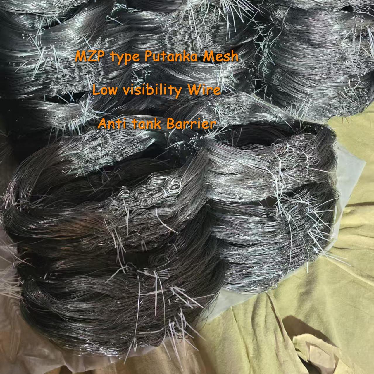 MZP Low-visibility Obstacle Weave Wire Mesh Putanka Anti Tank Nets With ...