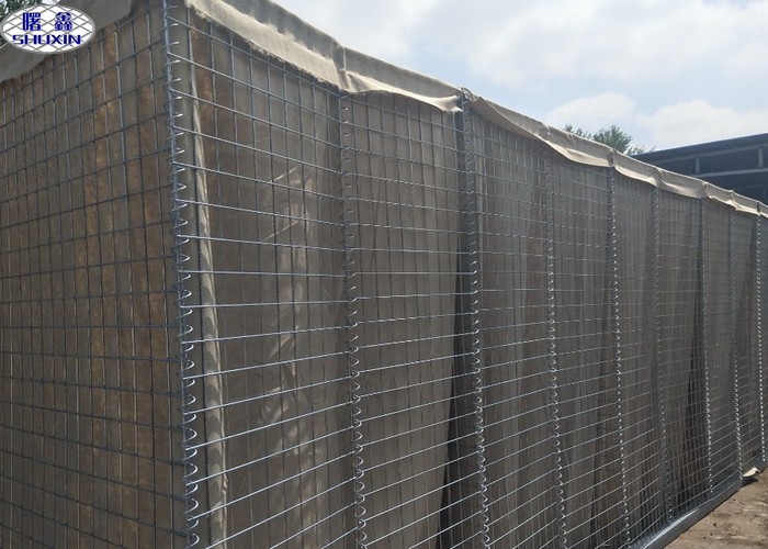 Military Sand Wall HESCO barrier, Defensive Retaining Wall For United ...
