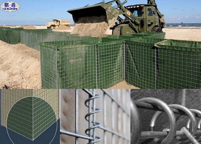 Galvanized Defensive Bastion Barriers Mesh Gbaion Box Customized Size