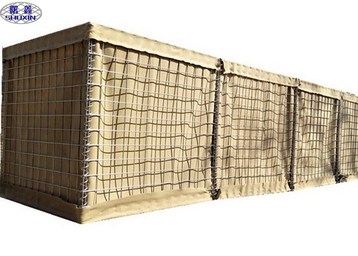 Multi Cellular Defensive Bastion Barriers Mesh Gabion Box Wall 4-5.0mm ...