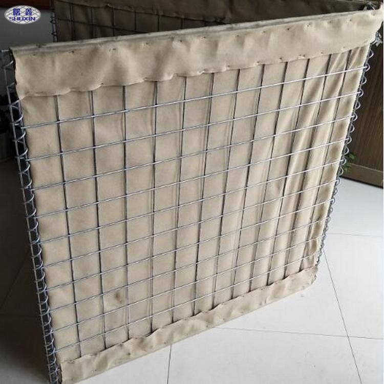 Welded Wire Mesh Sand Filled Barriers / Military Sand Gabion Box Wall