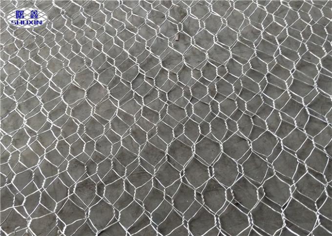 Rock Stone Gabion Walls , Wire Mesh Rock Retaining Wall For Water Project