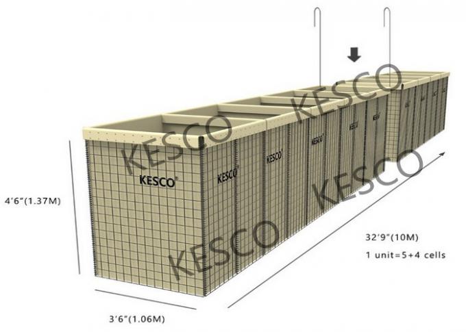 HESCO Concertainer mil 1 Defence Barrier Wall System for Kuwait